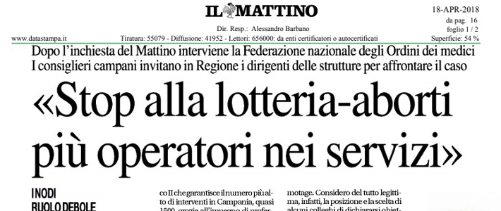 Inchiesta sugli aborti a Napoli, Leoni: «Sono esterrefatto, no alla ...